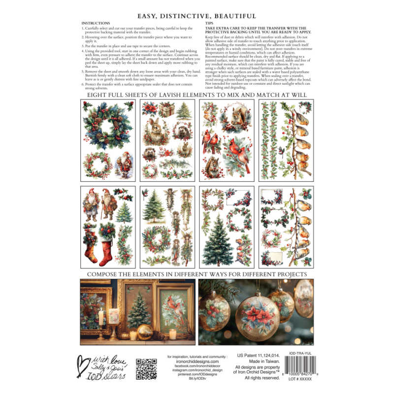IOD Decor Transfer Yuletide *limited edition* – Sevenfold Home BC
